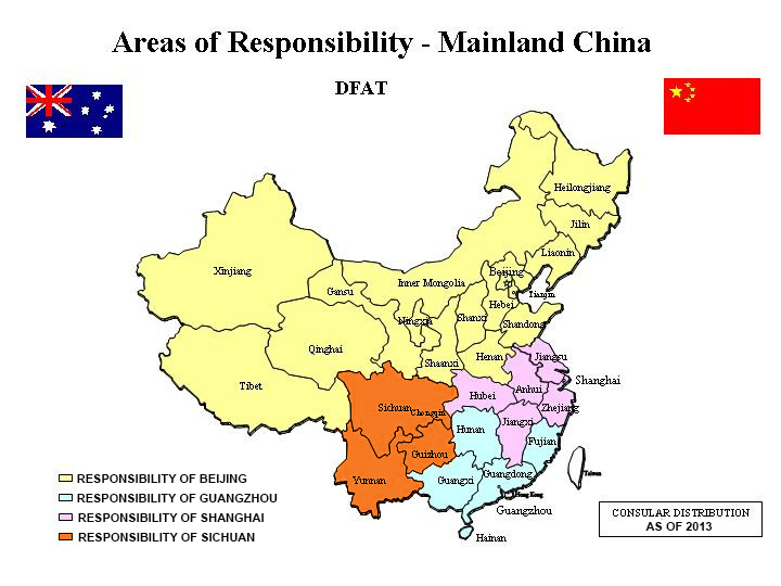 Map of Consular Jurisdiction